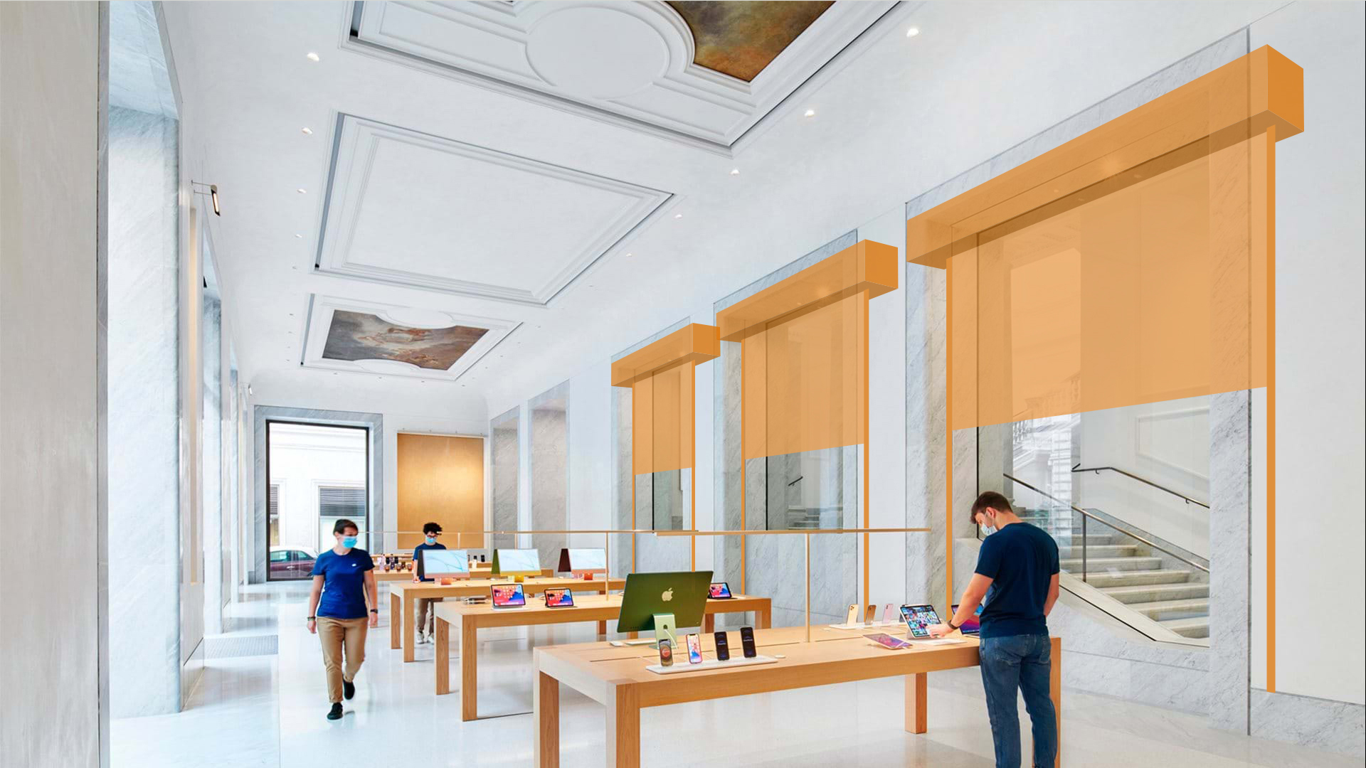 Apple Store, a sectorization project with no aesthetic impact
